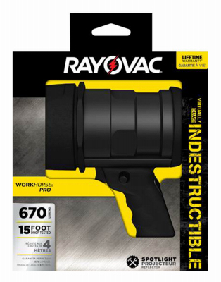 SPOTLIGHT LED INDESTRUCTIBLE RAYOVAC 670 LUMENS