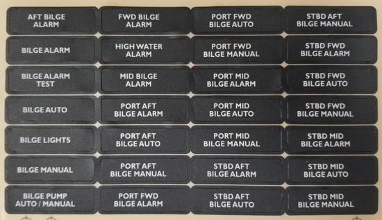 BEP SET-13N PANEL LABEL SET 13