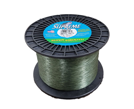 FISHING LINE 20 LB TEST GREEN SUPREME S/SMTH
