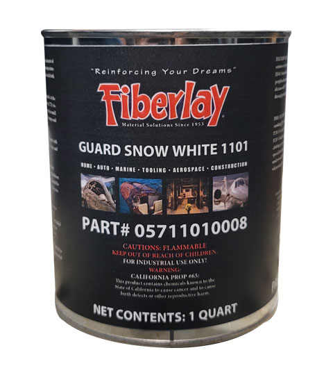 Departments - FIBERLAY ORCA GUARD GELCOAT SNOW WHITE NO WAX QUART
