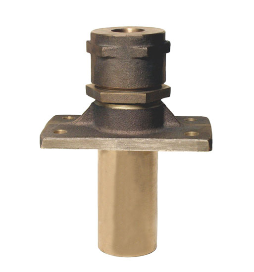 BUCK ALGONQUIN BRONZE RUDDER PORT RECTANGULAR FLANGE FOR 2" SHAFT