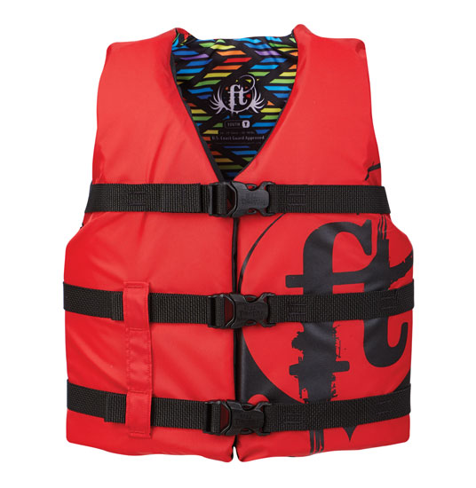 FULL THROTTLE LIFE JACKET TYPE III NYLON RED CHILD 30-50 LBS