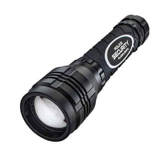 POLICE SECURITY ZEPHYR FLASHLIGHT BLACK 1800 LUMENS