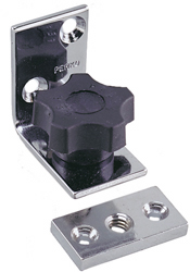 HOLD DOWN FASTENER ANGLED CHR PLTD W/ PLAS KNOB